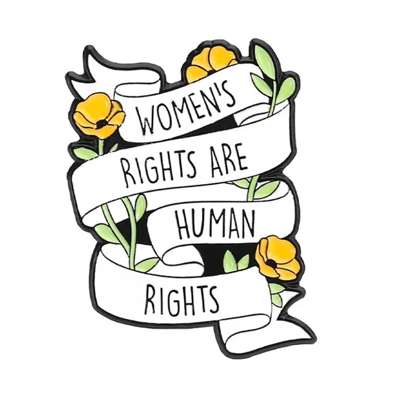 Jewelry | 63 Womens Rights Are Human Rights Enamel Pin | Poshmark
